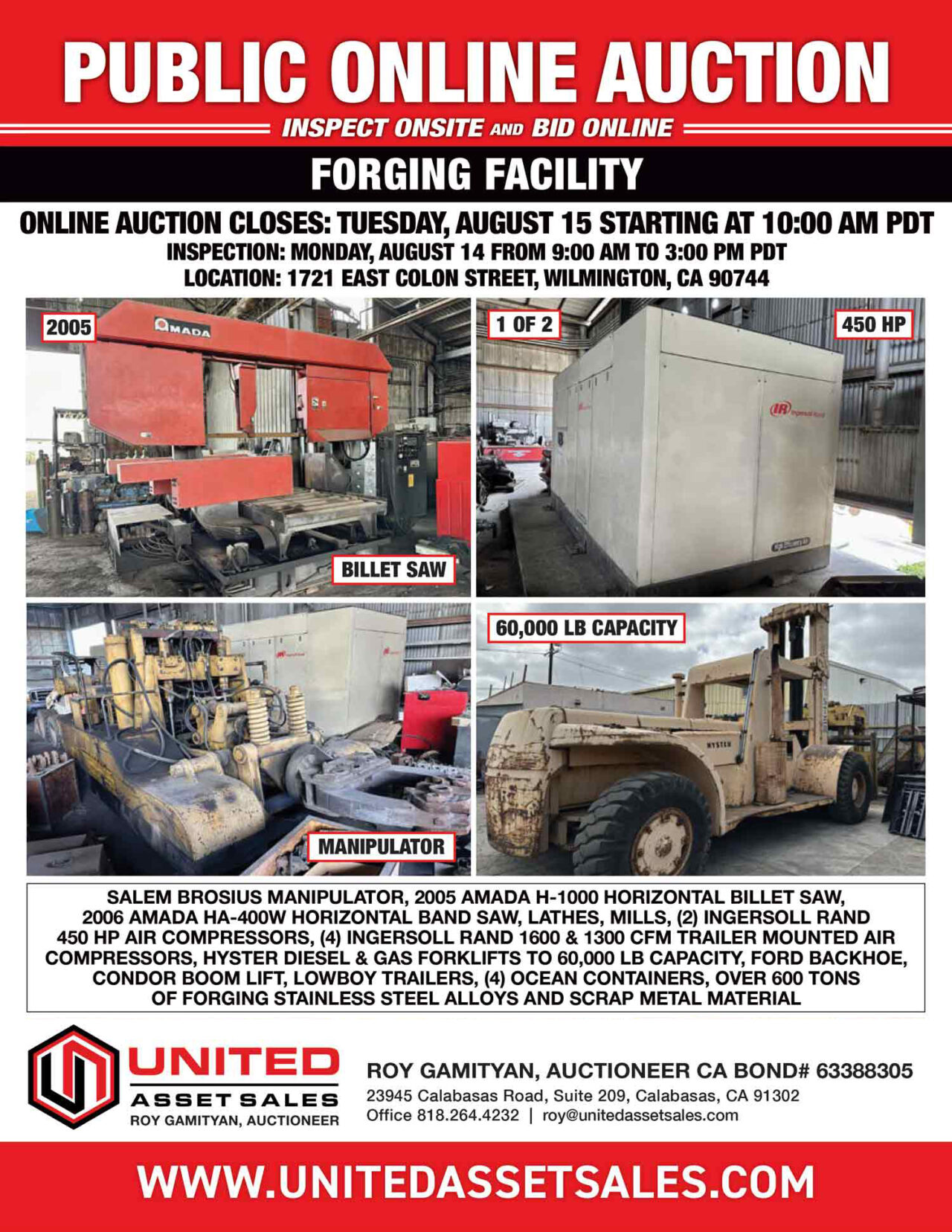 Paramount forge | United Asset Sales